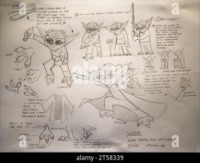 Original Yoda concept art Stock Photo - Alamy