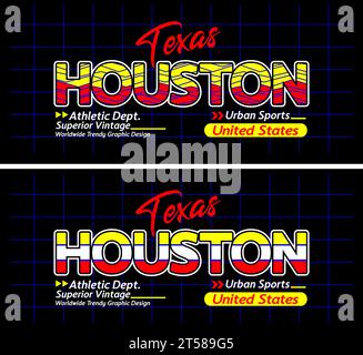 Houston Texas lettering design. City of Houston typography design ...