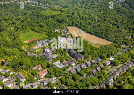 Aerial view, Pott Gärten, vegetable field on Vittinghoffstraße, city ...