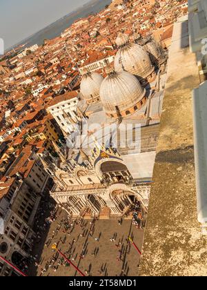 Bird's-Eye View of Venice, Italy: Iconic Architecture and Waterways in ...