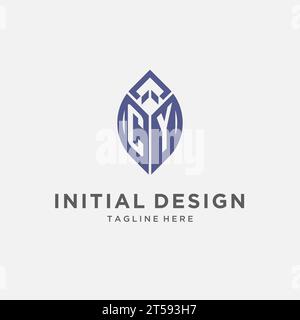 CY monogram initial logo with clean modern shield icon design ...