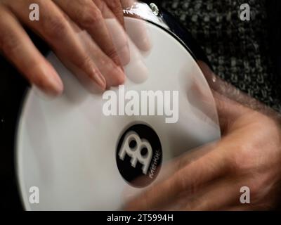 Dombek drum. withblurred hands. Tunja, Colombia, South America Stock ...
