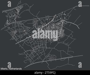 Street roads map of MIERLO, NETHERLANDS Stock Vector Image & Art - Alamy