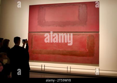 Viewing Mark Rothko paintings at the large Rothko exhibition at ...