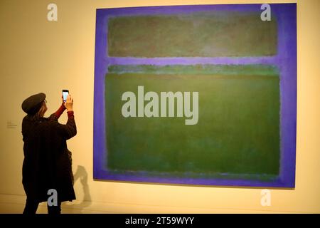 Viewing Mark Rothko paintings at the large Rothko exhibition at ...