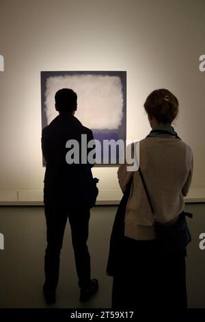Viewing Mark Rothko paintings at the large Rothko exhibition at ...