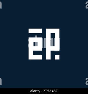 EP initial square logo design, modern and luxury real estate logo style ...