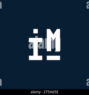 IM initial square logo design, modern and luxury real estate logo style ...