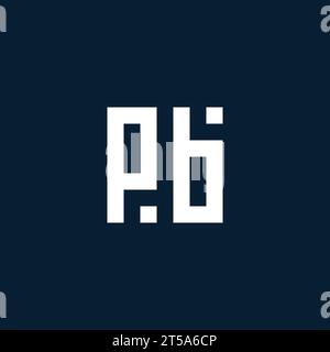 PB initial square logo design, modern and luxury real estate logo style ...