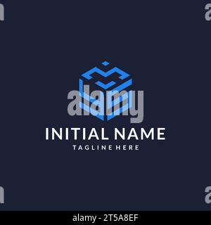 YS initial monogram logo with hexagonal shape and swoosh design ideas Stock Vector Image & Art ...