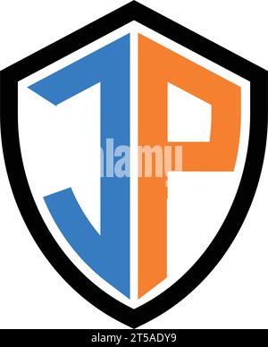 letter JP Logo Design Vector Template. Initial Linked Letter Design JP ...