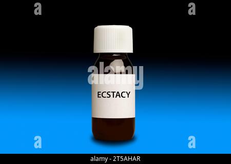 MDMA bottle, illustration Stock Photo - Alamy