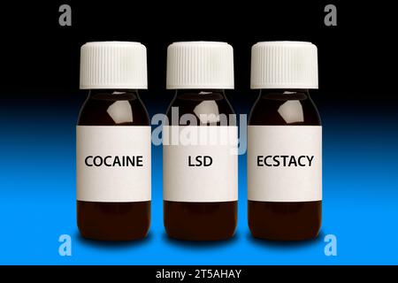 LSD bottle, illustration Stock Photo - Alamy