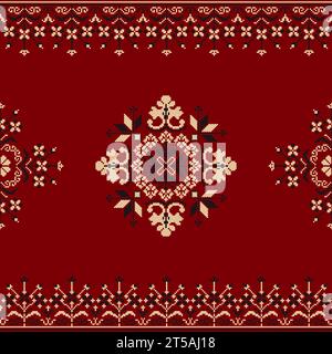 Polish floral folk art embroidery pattern - wzory lowickie, wycinanki ...