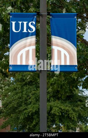 SPRINGFIELD, IL, USA - OCTOBER 18, 2023: he Colonnade on the campus of ...
