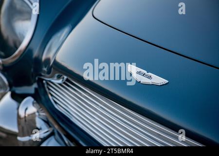 1965 Aston Martin DB5, marque, badge and grille detail view Stock Photo ...