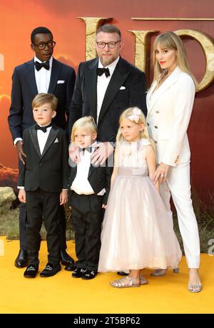 Guy Ritchie, David Banda and Jacqui Ainsley attend "The Lion King ...