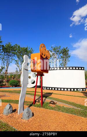 motion picture projection sculpture Stock Photo - Alamy