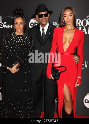 Lisa Padilla, Jimmy Jam and Bella Harris at the The Recording Academy ...