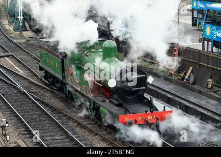 Restored London and Southwestern Railway Adams Class T3 locomotive No ...