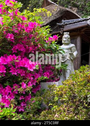 Japan, Kyushu. Nio Guardian at Tennen-ji Buddhist Temple and Shinto ...