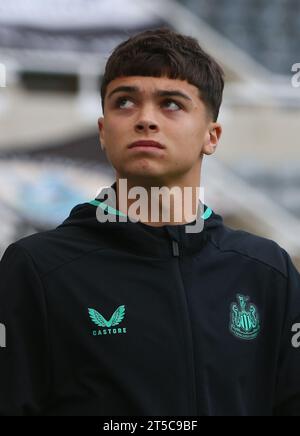 Newcastle United's Lewis Miley during the Premier League match at St ...