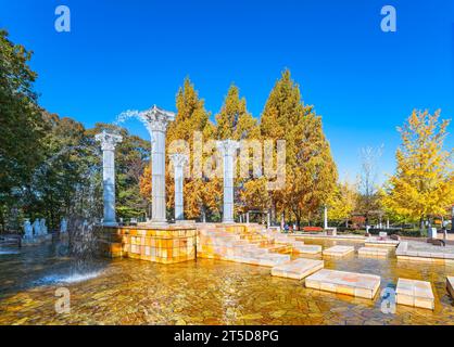 saitama, chichibu - Oct 2 2023: Chichibu Park Bridge called Harp Bridge ...