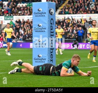 Northampton Saints' Tom Pearson during the Gallagher Premiership match ...