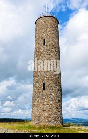 Scolty Tower on Scolty Hill, Aberdeenshire, Scotland in winter Stock ...