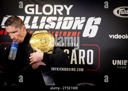 ARNHEM - Kickboxer Rico Verhoeven during the GLORY: Collision 6 fight ...