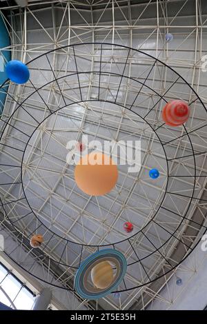 Solar system demonstration in science and Technology Museum Stock Photo ...