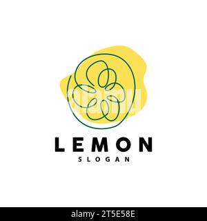 Lemon Logo, Luxurious Elegant Minimalist Design, Lemon Fresh Fruit ...