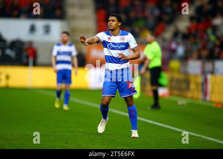 Reggie Cannon #20 of Queens Park Rangers during the Sky Bet ...
