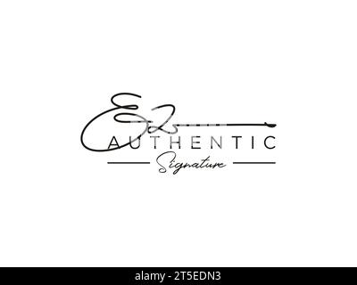 EZ Signature Logo Template Vector Stock Vector Image & Art - Alamy