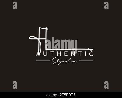 FL Signature Logo Template Vector Stock Vector Image & Art - Alamy
