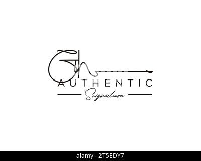 GH Signature Logo Template Vector Stock Vector Image & Art - Alamy