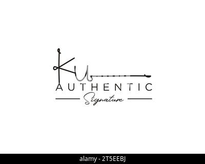 KU Letter Signature Logo Template elegant design logo Sign Symbol ...