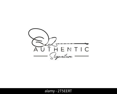 QZ Letter Signature Logo Template elegant design logo. Hand drawn ...