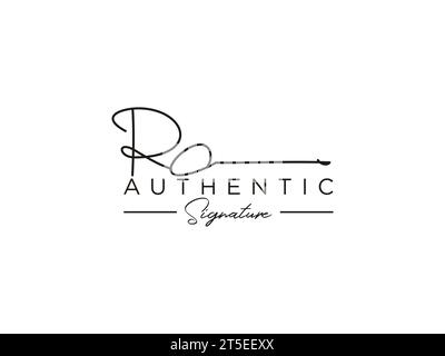RO Signature Logo - Handwritten Vector Logo Template for RO Alphabet ...
