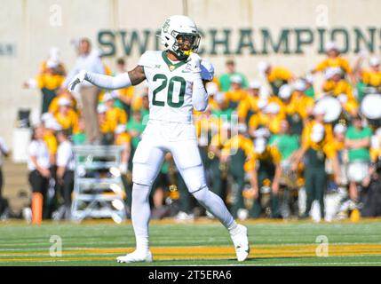 Baylor safety Devin Lemear (20) is seen during an NCAA football game ...