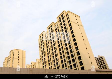 unfinished high rise building, north china Stock Photo - Alamy