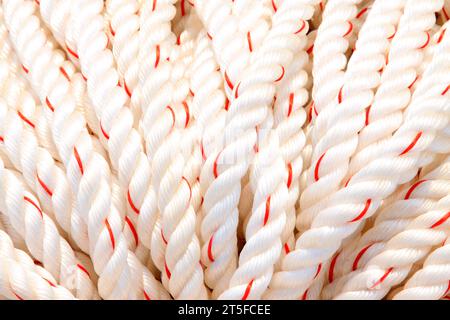 White nylon tape rolls in a shop, closeup of photo Stock Photo - Alamy