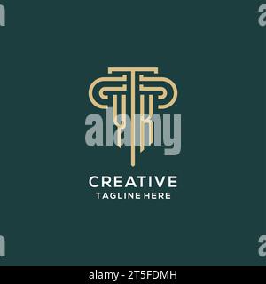 YK initial pillar logo, elegant and luxury law firm logo design ideas Stock Vector Image & Art ...