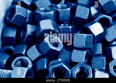 screw nut full of sludge piled up together Stock Photo - Alamy