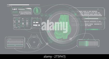 Sci-fi medical research program interface Stock Vector Image & Art - Alamy