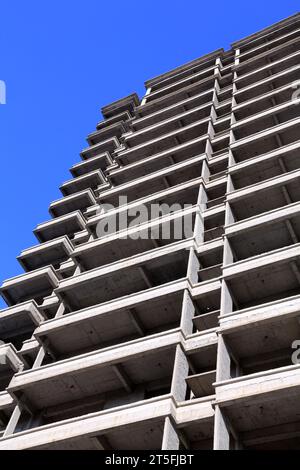 Cast-in-situ concrete high-rise building, closeup of photo Stock Photo ...