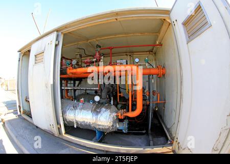 Compressed natural gas adjustable dividers, closeup of photo Stock ...