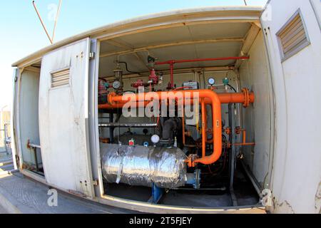 Compressed natural gas adjustable dividers, closeup of photo Stock ...