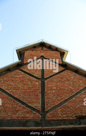 Pointed room building landscape under the sky Stock Photo - Alamy