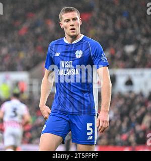 Mark McGuinness 5# of Cardiff City Association Football Club claps fans ...